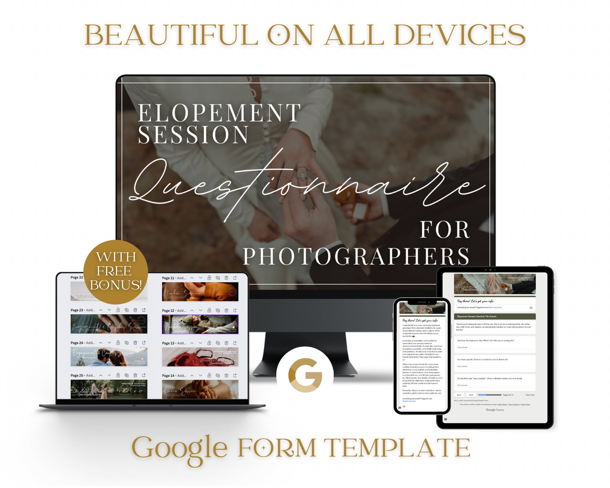Elopement Timeline Questionnaire - Online Form Questionnaire, Drag ...