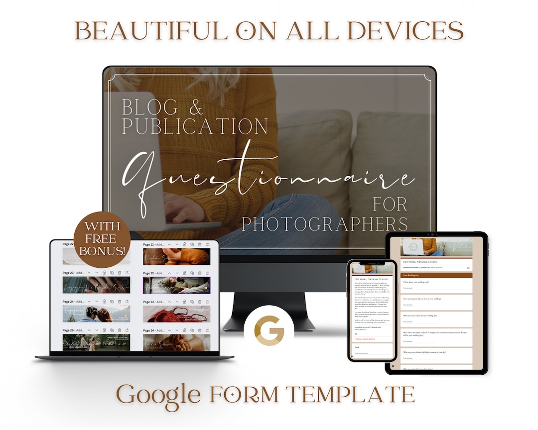 Blog Post Photoshoot Questionnaire - Online Form Questionnaire, Blogger ...