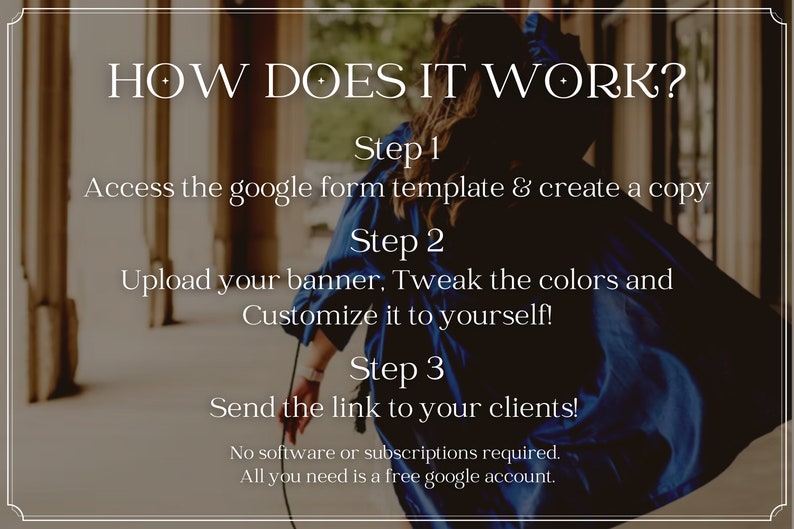 High School Senior Photoshoot Questionnaire Online Form - Etsy