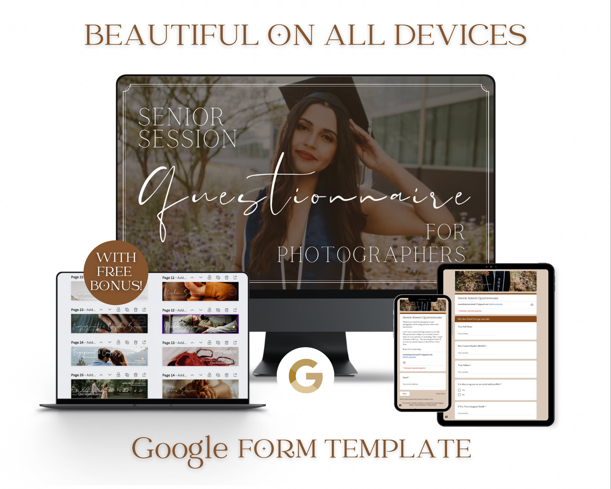 High School Senior Photoshoot Questionnaire - Online Form Questionnaire ...