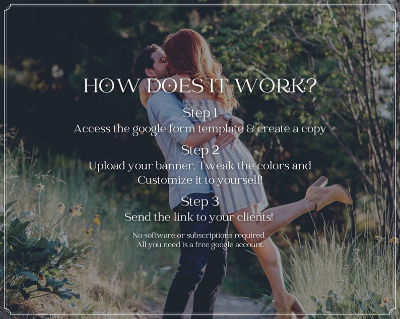 Engagement Photoshoot Questionnaire - Online Form Questionnaire, Drag ...