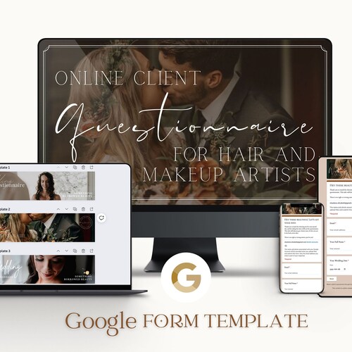 Beauty Client Questionnaire Template Wedding Hair Stylist & - Etsy