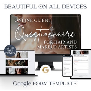 Wedding Hair Stylist & Makeup Artist Questionnaire Template, Beauty ...