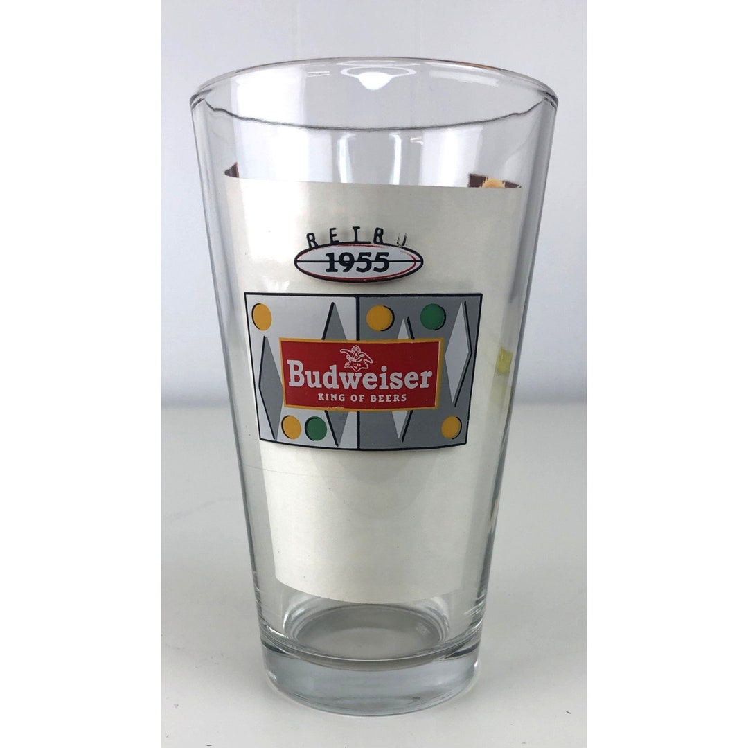 Budweiser King of Beers Retro 1955 Pint Glass - Etsy