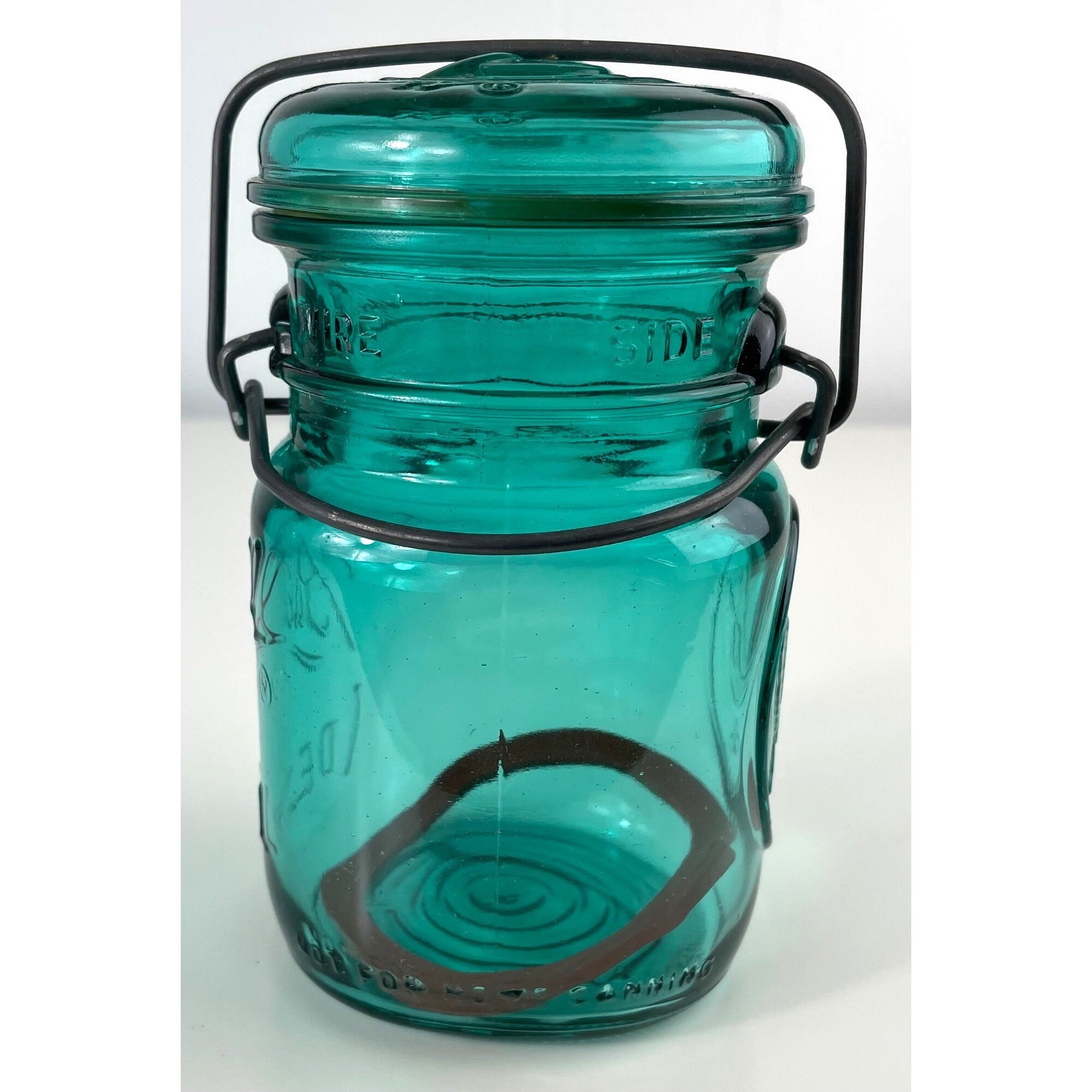 Vintage Ball Ideal Blue Glass Pint Mason Jar Bicentennial - Etsy