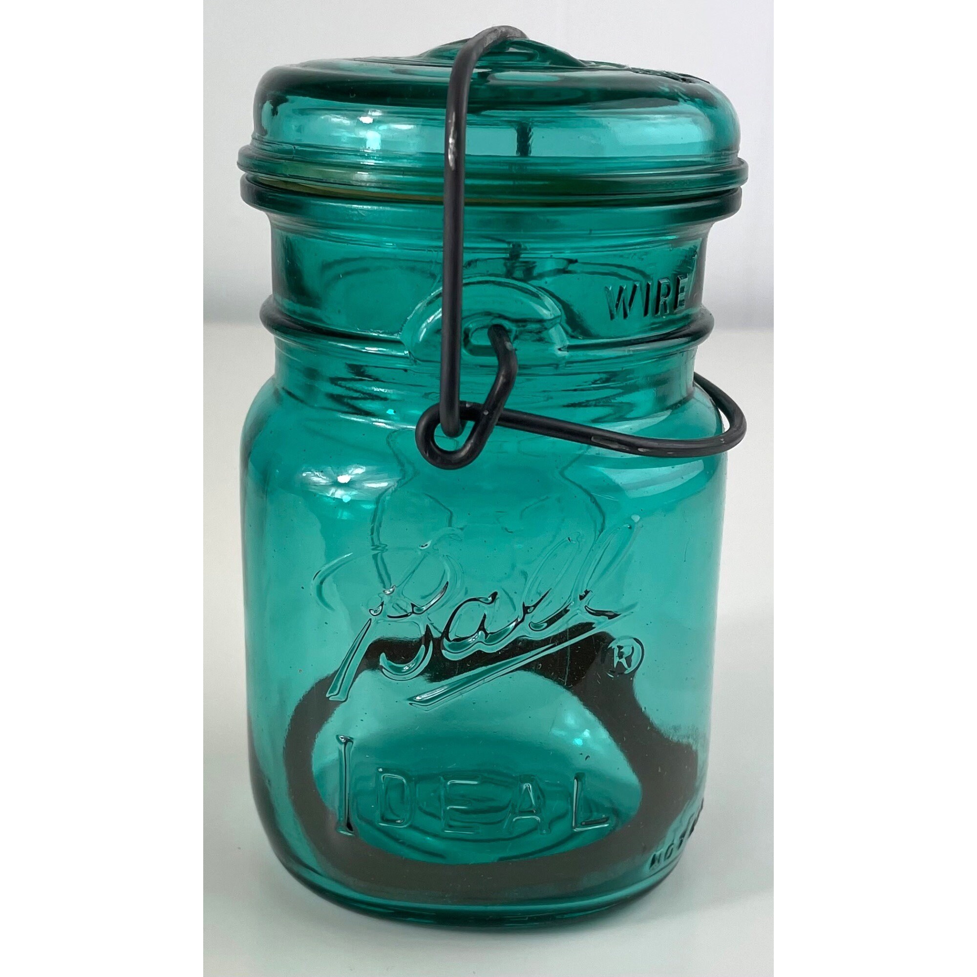 Vintage Ball Ideal Blue Glass Pint Mason Jar Bicentennial - Etsy