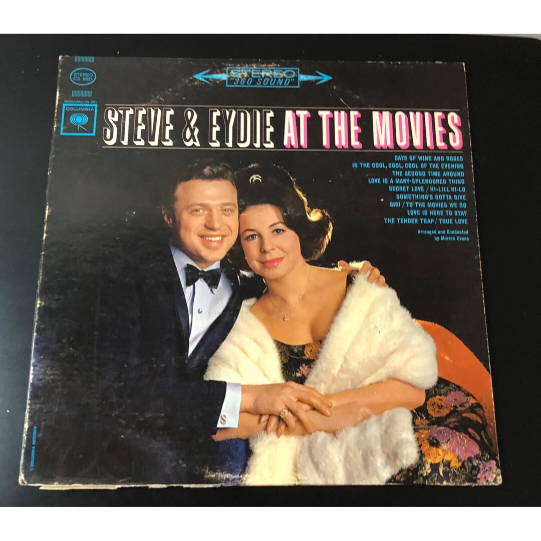 Steve & Eydie – at the Movies 1963 Columbia CS 8821 LP Vinyl Record ...