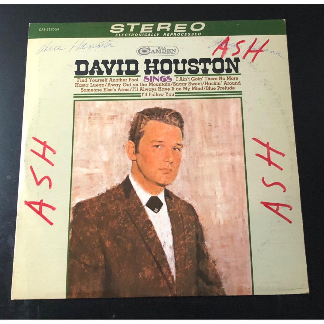 David Houston – David Houston Sings 1966 RCA Camden CAS 2126 Vinyl LP Record - Etsy