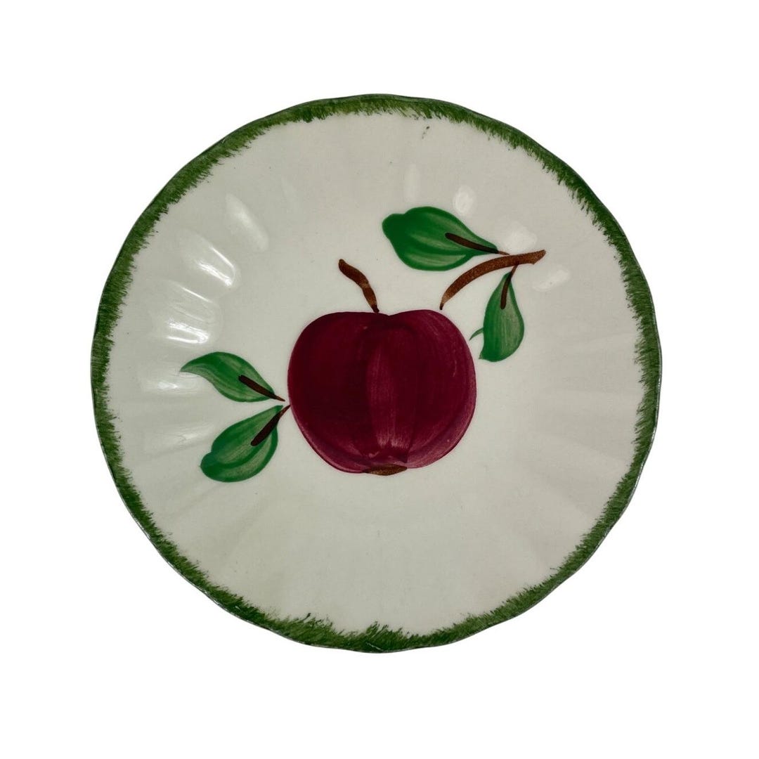 Blue Ridge Southern Pottery Quaker Apple Bread & Butter Plate - Etsy