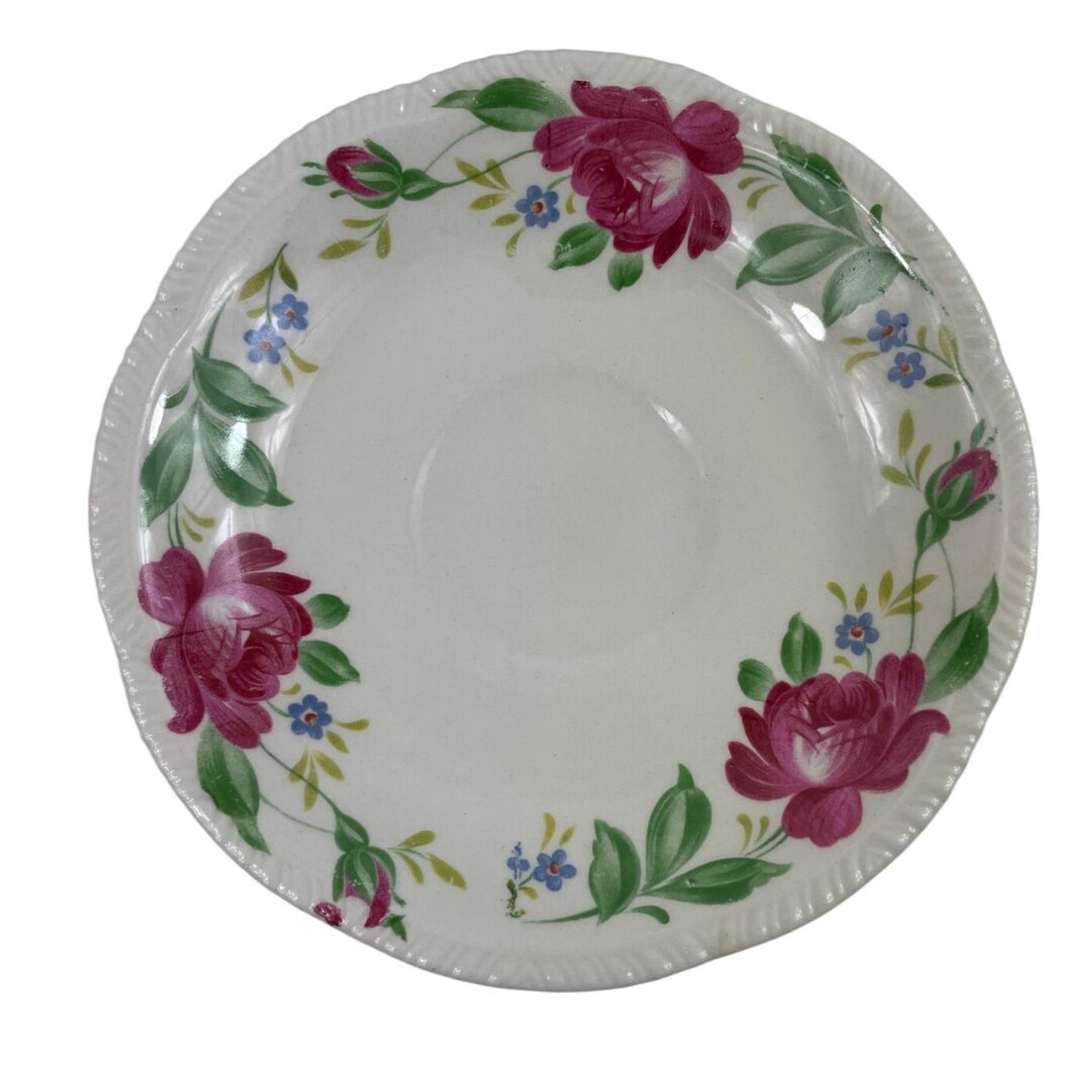 Homer Laughlin Liberty Open Rose Floral Pattern 6.25" Saucer Plate 1947 ...