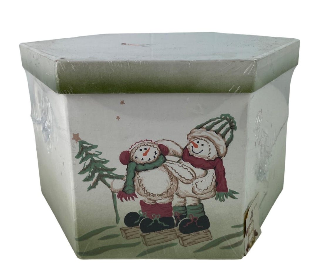 Unique Creations 18 Stackable Nesting Tower Boxes Snowman Christmas ...