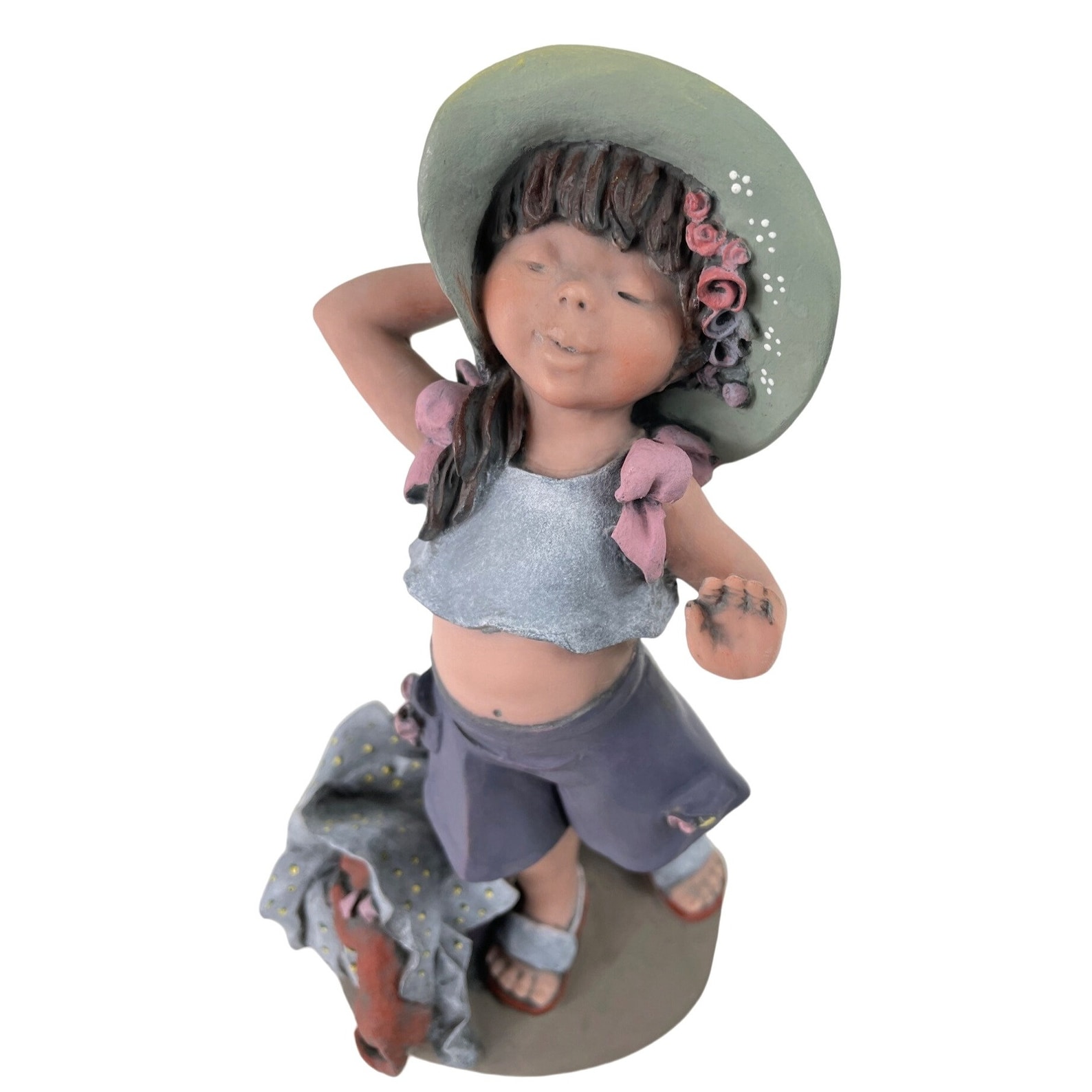 Elisa Montserrat Girl Playing Dress up Sculpture Figurine Numbered 1992 ...