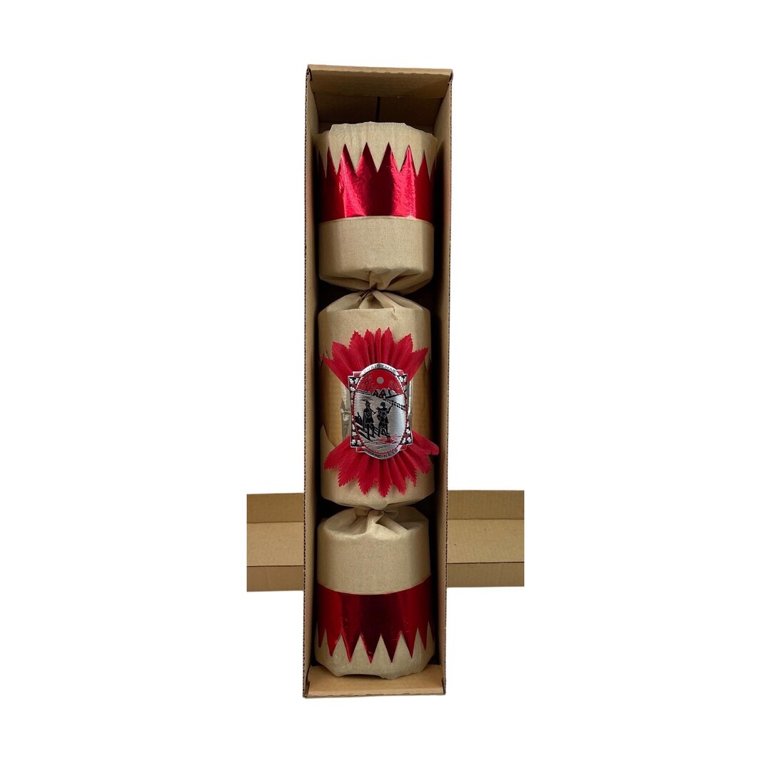 Vintage Monster Christmas Cracker Red & Silver Crepe Paper Unpopped New ...