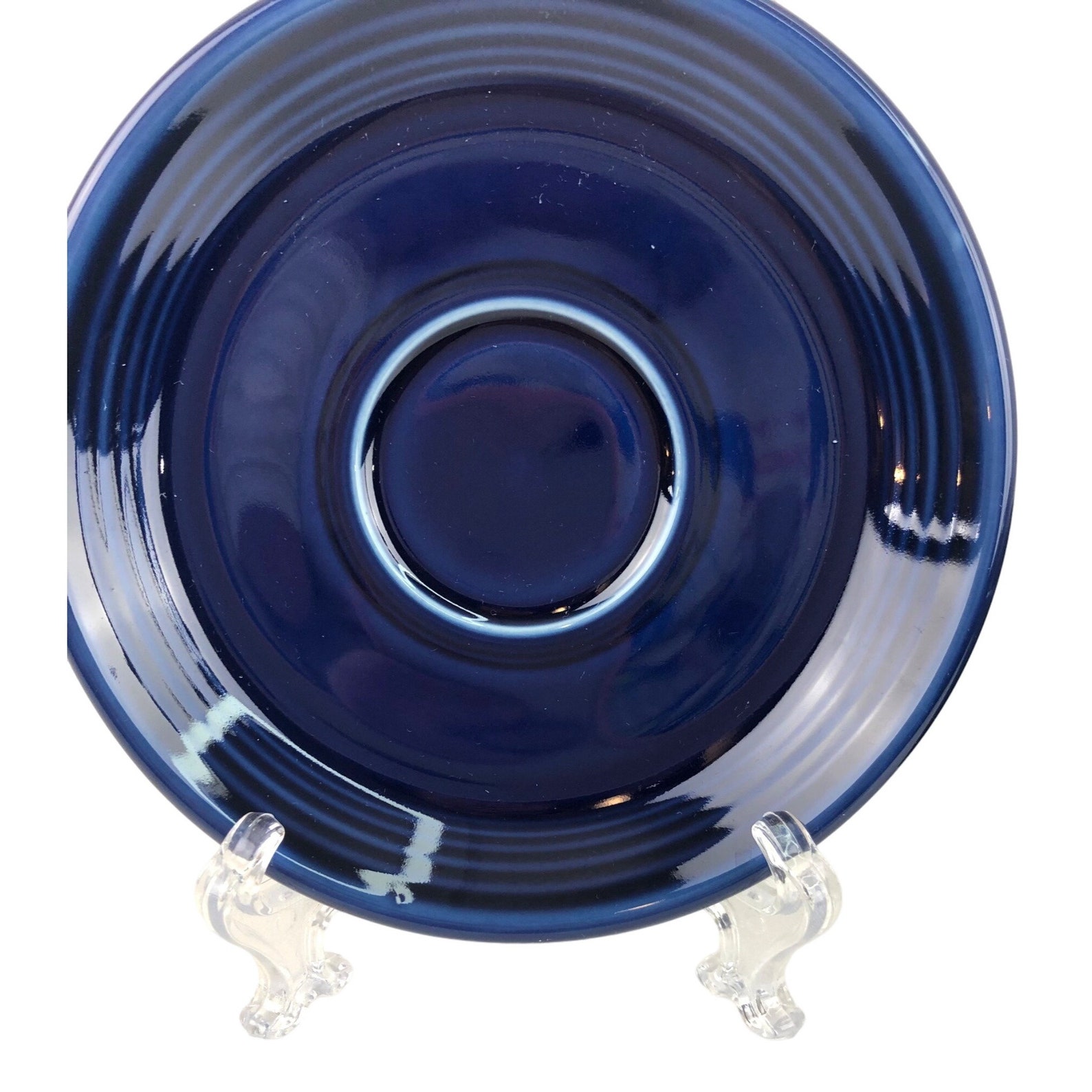 Fiesta Ware Cobalt Blue Cup and Saucer Set Homer Laughlin HLC ...