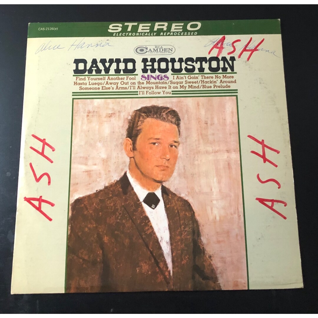 David Houston David Houston Sings 1966 RCA Camden CAS 2126 - Etsy