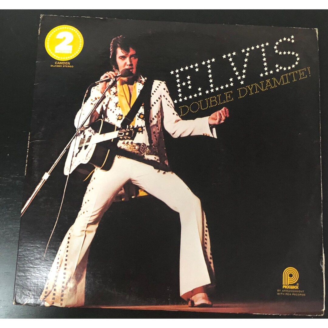 Elvis Double Dynamite Double 2x Vinyl LP Records 1975 Pickwick DL-2-5001 - Etsy