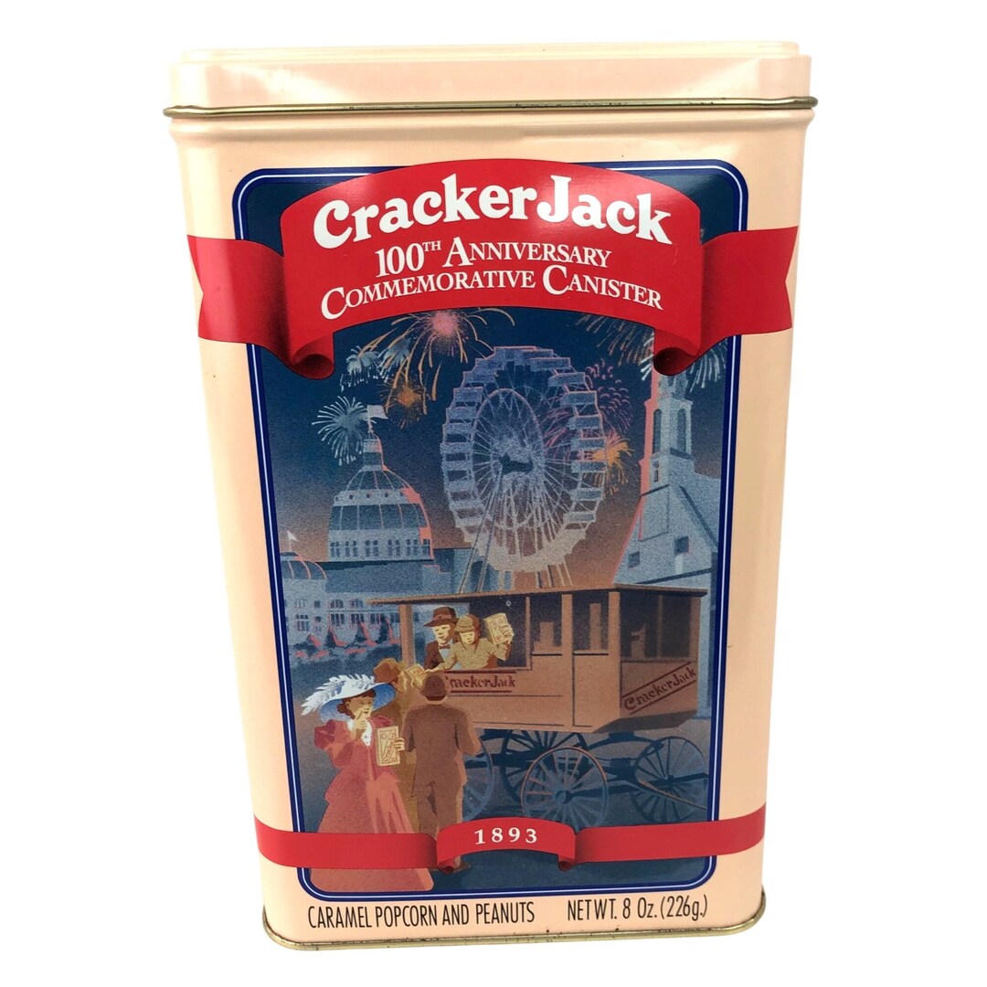 Cracker Jack 100th Anniversary Commemorative Canister Collectors Tin ...