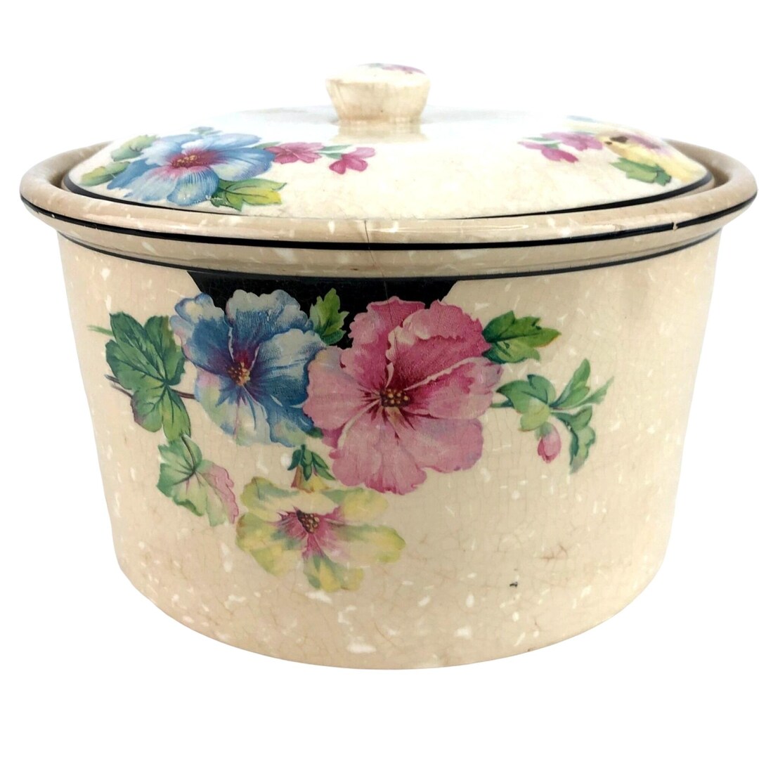 Harker Bakerite Sun-glow Mallow Oven Tested Lidded Casserole Dish Pot ...