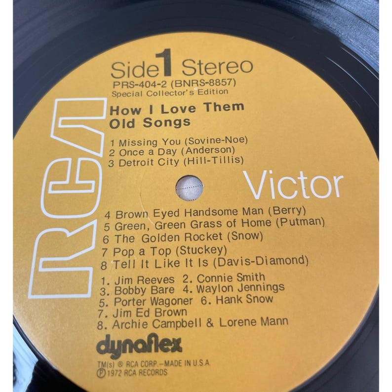 Them Old Country Songs Vinyl 2LP Country Music Compilation - RCA ...