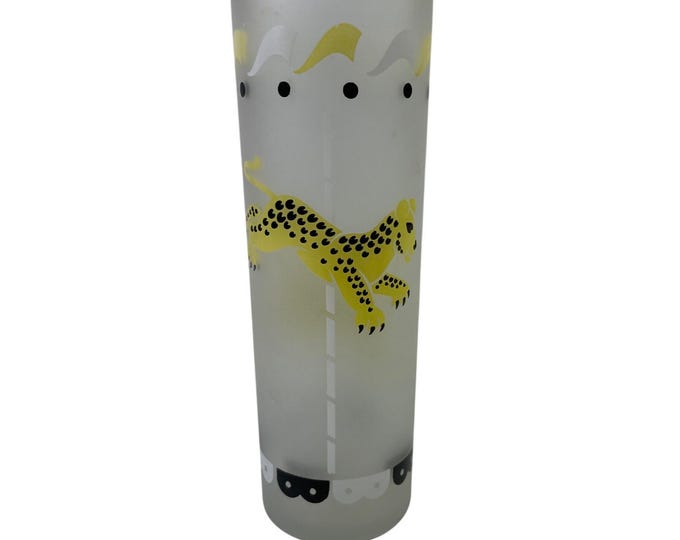 Vintage Libbey Cheetah Leopard Carousel Merry-go-round Tom Collins ...