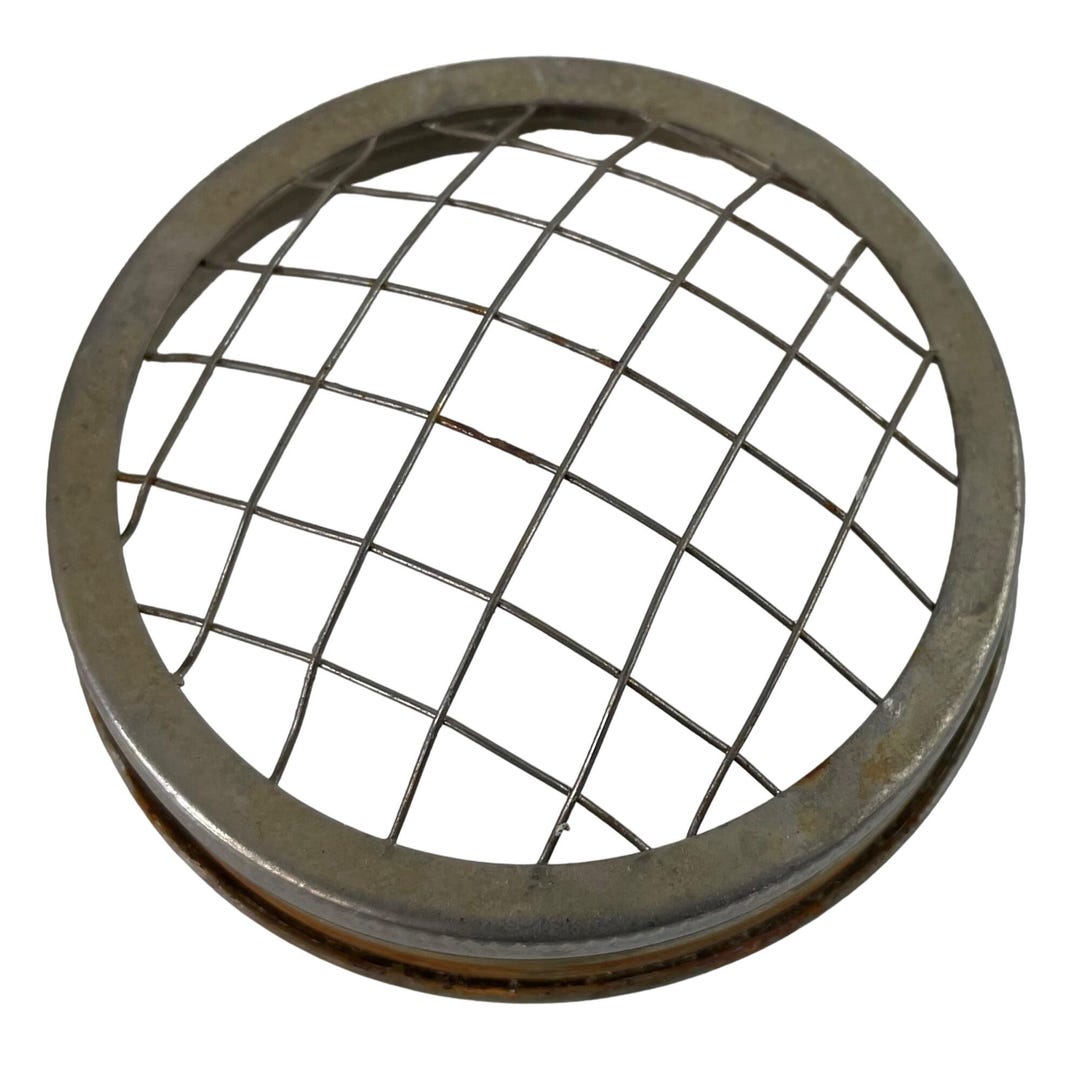 Vintage Galvanized Metal Flower Organizer Frog Lid for Mason Jars ...