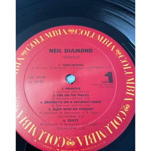 Neil Diamond Primitive Vinyl LP Record 1984 Columbia QC 39199 - Etsy