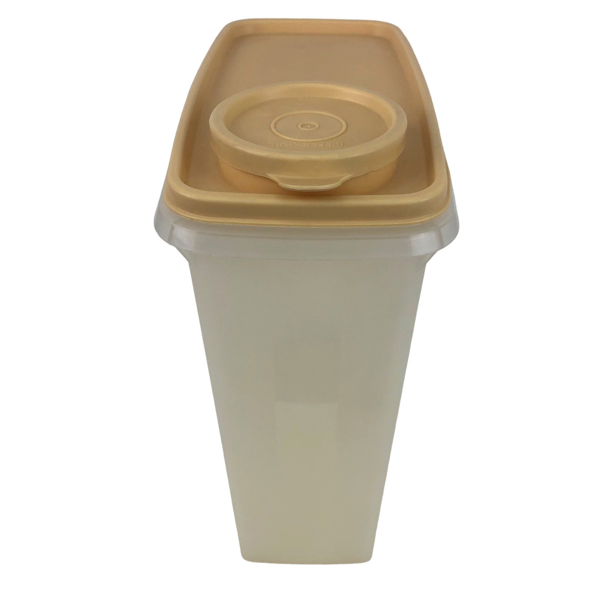 Vintage Tupperware Cereal Keeper Container Flip-top Lid 469 Sheer/tan ...