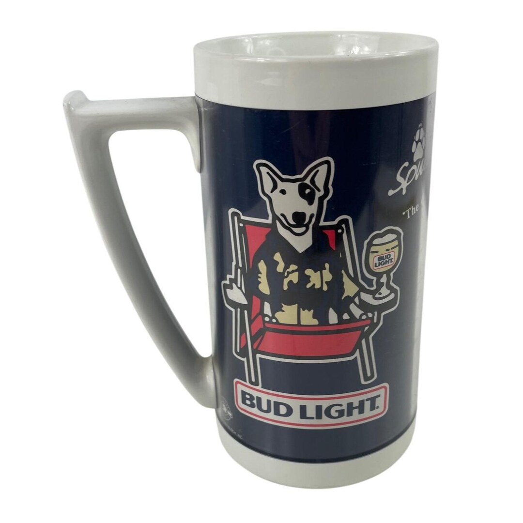Spuds Mackenzie Bud Light Original Party Animal Thermo Serv Plastic ...