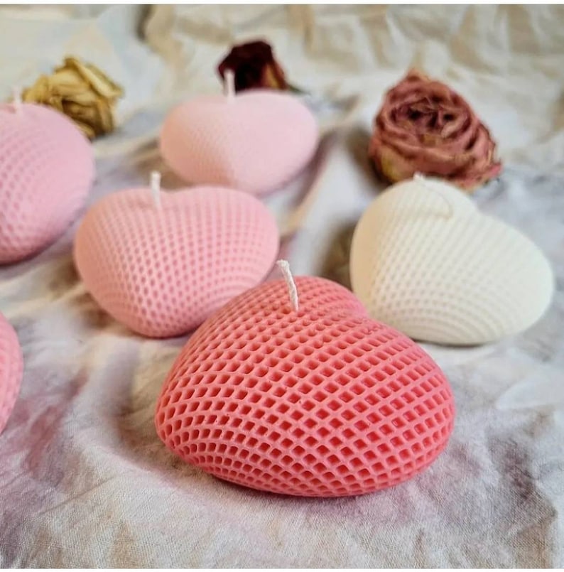 Love Heart Shaped Candles - Etsy