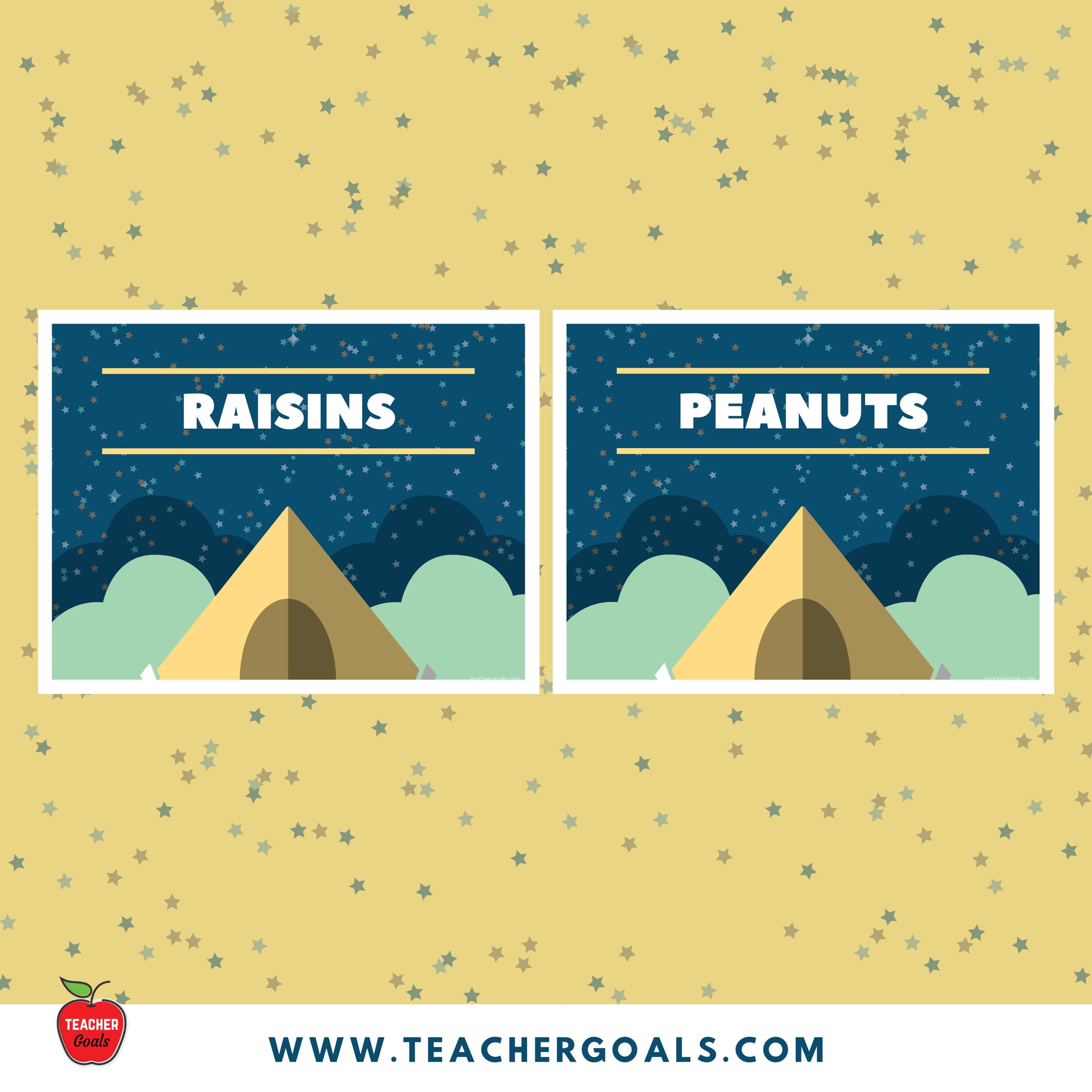 Teacher Appreciation Week Printable | Trail Mix Bar Signs | Editable ...