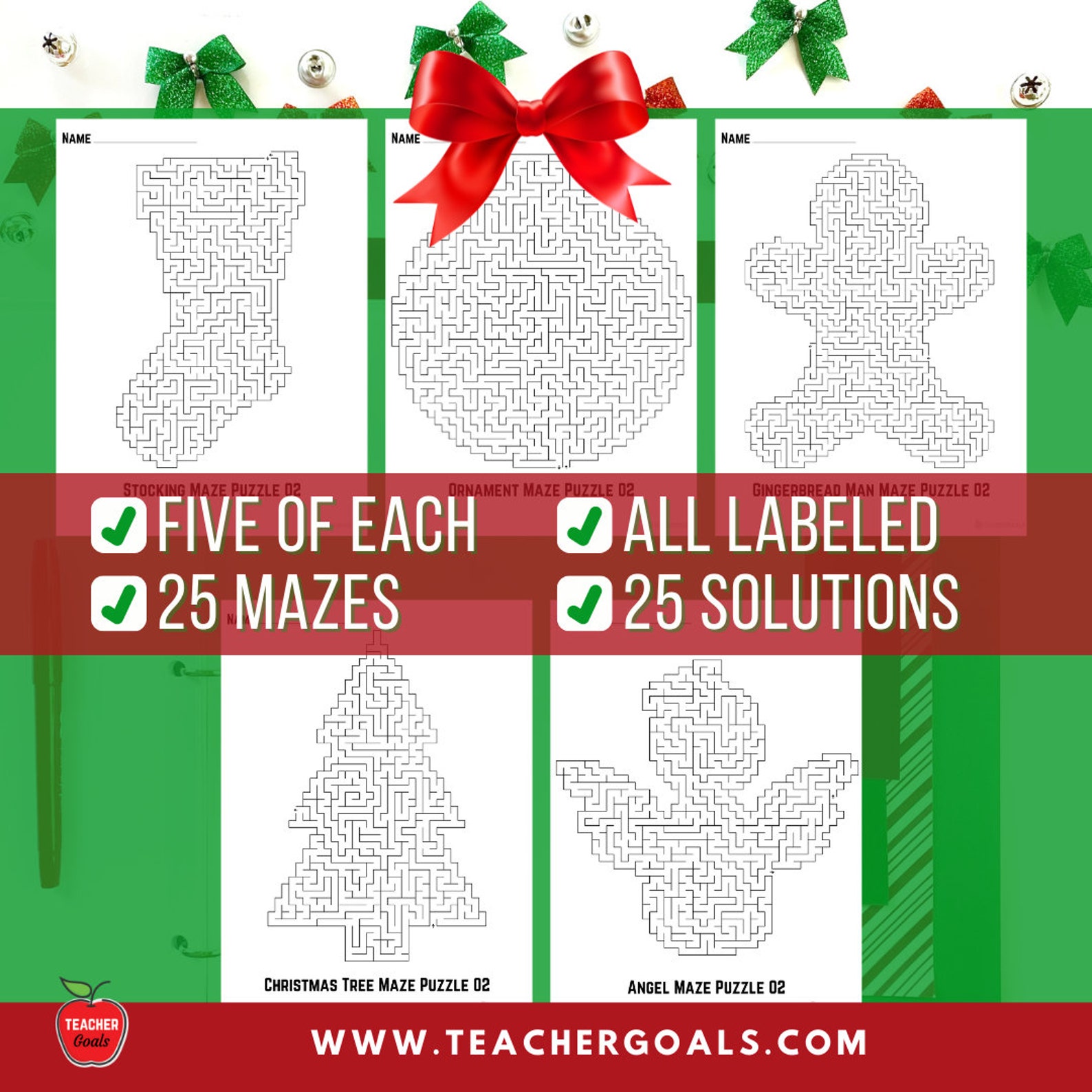 Crazy Christmas Mazes for All Ages | Printable Christmas Maze for Kids ...