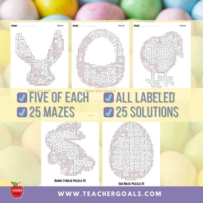 Crazy Easter Mazes for All Ages | Easter Activities | Easter Bunny ...