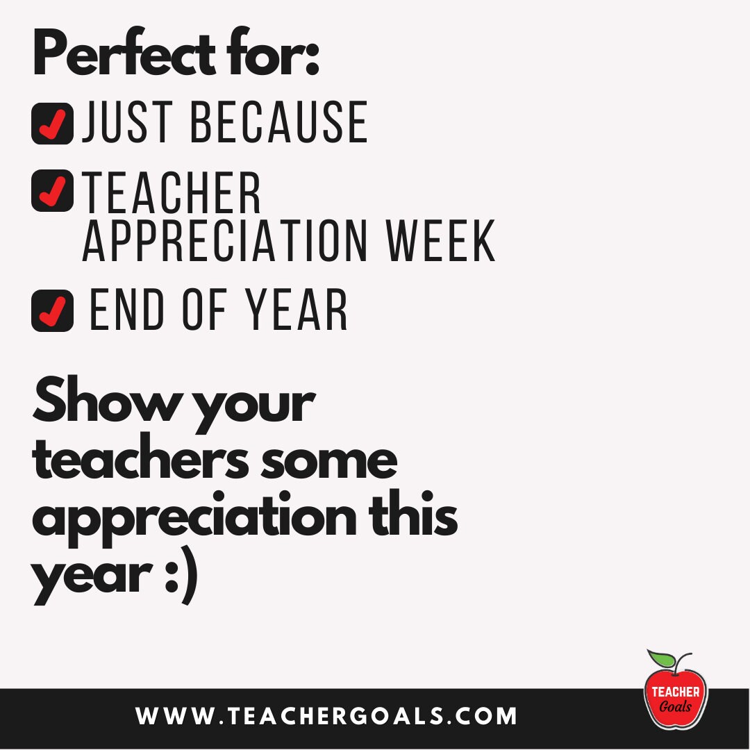Teacher Appreciation Week Printable | Thank You for Being My Teacher ...