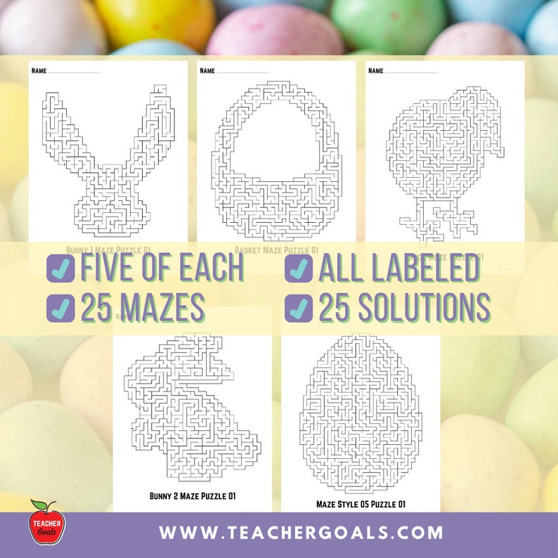 Crazy Easter Mazes for All Ages | Easter Activities | Easter Bunny ...