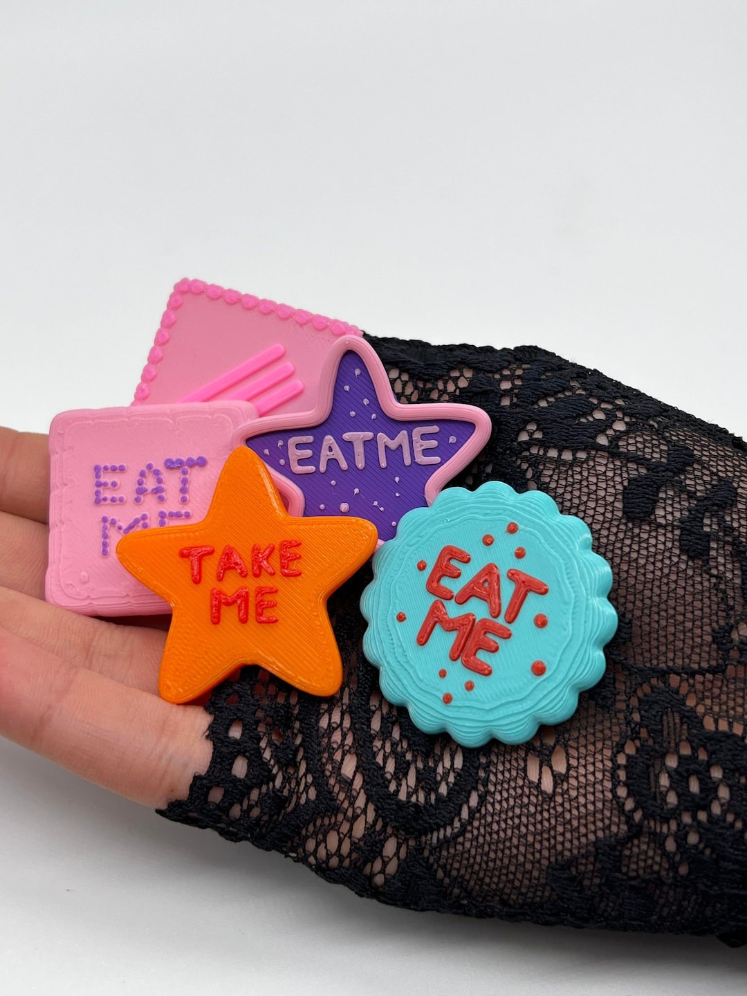 MINI Alice in Wonderland Set of 5 3D Printed Cookies - Etsy