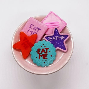 MINI Alice in Wonderland Set of 5 3D Printed Cookies - Etsy