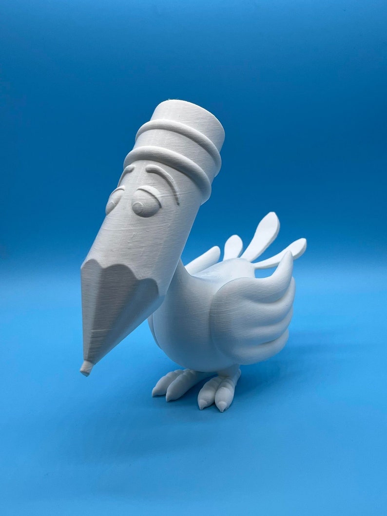 6in Tall 3D Printed Pencil Bird - Etsy