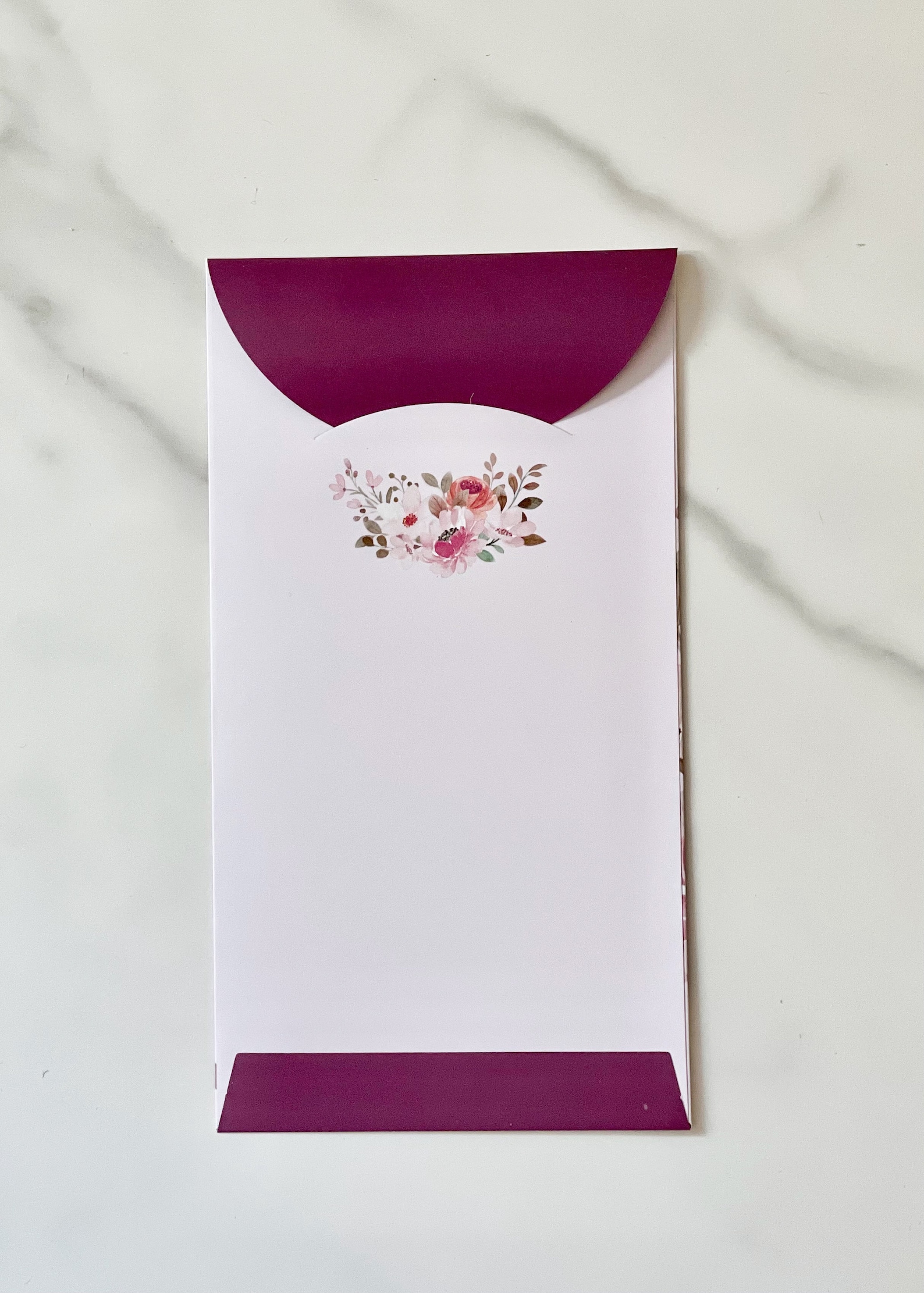 Floral Gift/money Envelope With Gold Accent (pack of 8) - Etsy