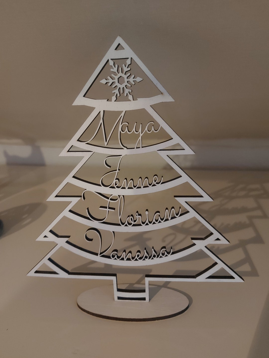 Christmas Tree With Name, Personalized Christmas Tree, Family ...