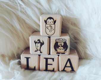 Engraved Building Blocks - Etsy