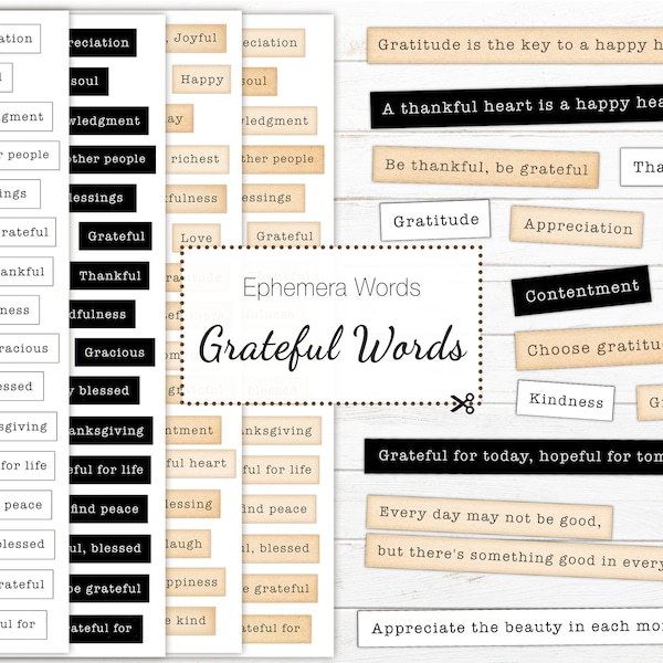 Scrapbook Words Printable - Etsy