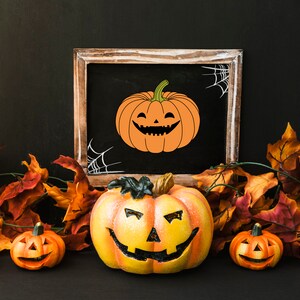 Halloween Pumpkin SVG Clipart, Jack O Lantern Svg, Pumpkin Lanterns Eps ...