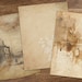 20 X Printable Tea Stain Papers, Coffee Dyed Paper Style, Shabby ...