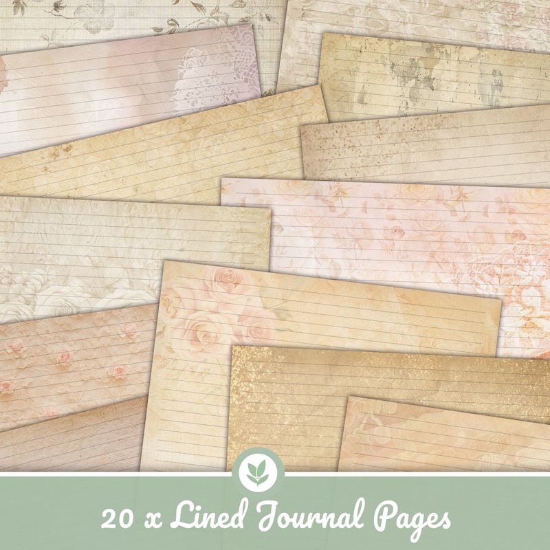 Decorative Lined Writing Paper - Etsy