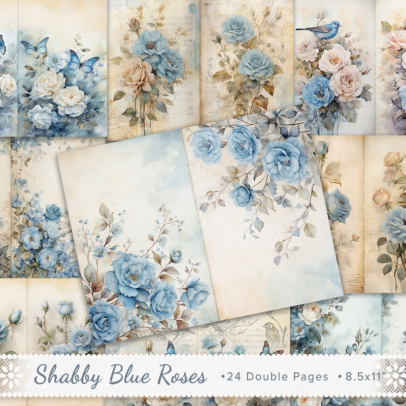 Vintage Paper Roses - Etsy