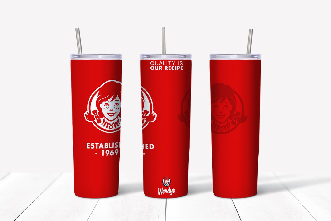 Wendys Cup 20oz Tapered And Skinny Download Tumbler File Etsy