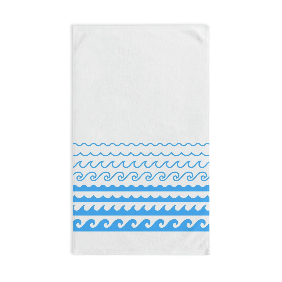 Ocean Wave Hand Towel, Nautical Bathroom Towel, Beach Hand Towel, Bath ...