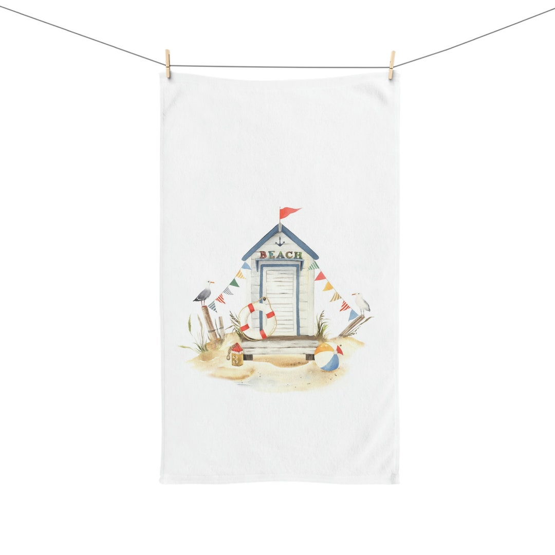 Beach House Hand Towel, Nautical Bathroom Towel, Beach Hand Towel, Bath ...