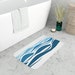 Ocean Wave Bath Mat, Nautical Bathroom Memory Foam Floor Mat, Cute Bath ...