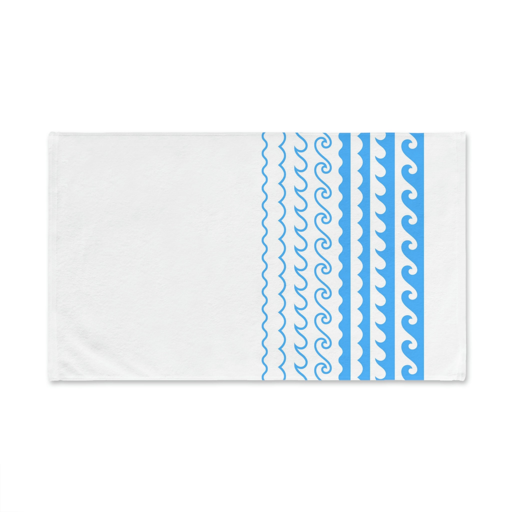 Ocean Wave Hand Towel, Nautical Bathroom Towel, Beach Hand Towel, Bath ...